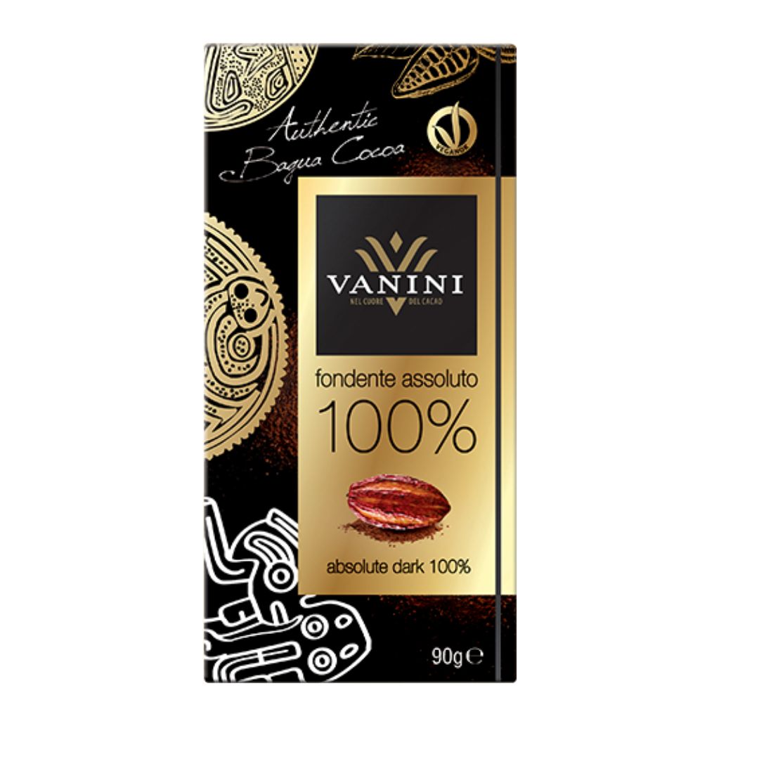 Vanini Dark Absolute 100% Cocoa Block 90g — Chocolate Box