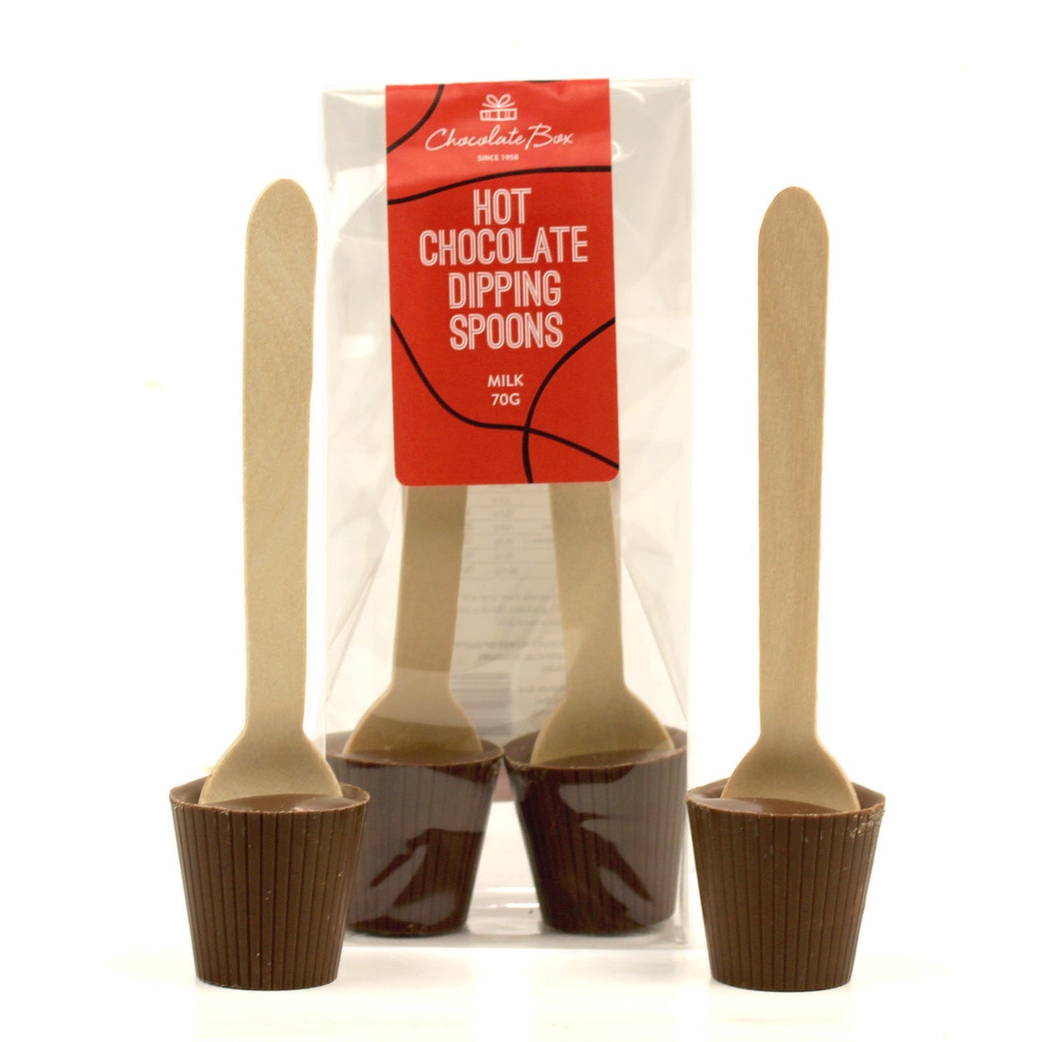 Hot Chocolate Spoons Milk 2pk 70g — Chocolate Box