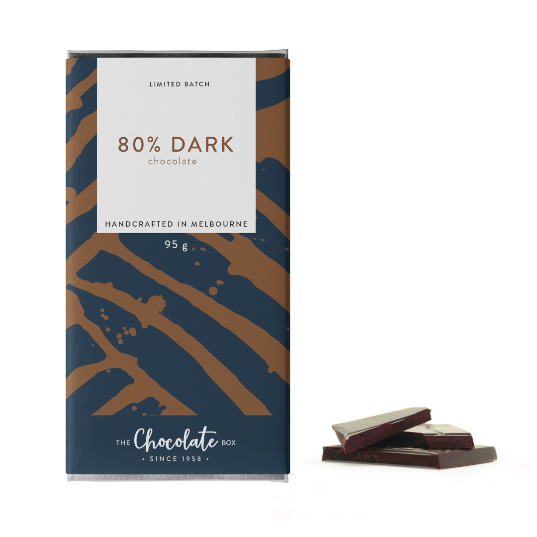 Dark Chocolate 80% Block 100G Australia - Chocolate Box