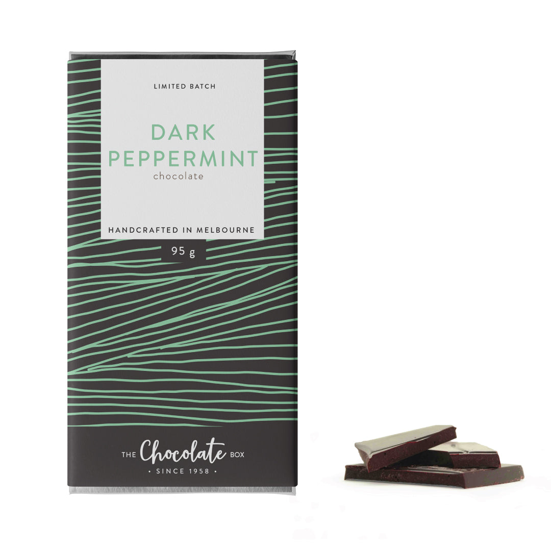 Dark Peppermint Block, 95g *Small Batch* — Chocolate Box