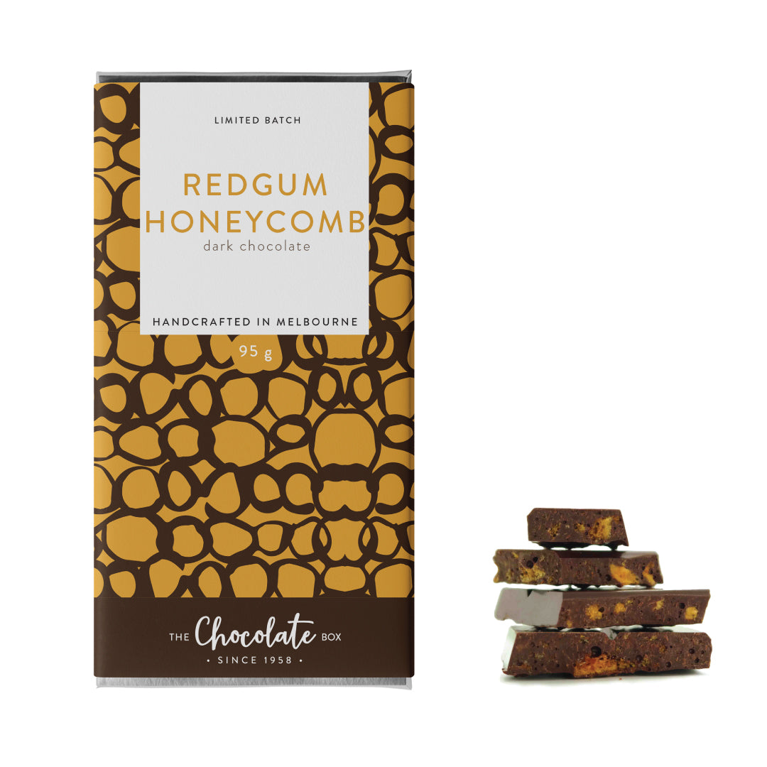 Dark Red Gum Honeycomb Block, 95g — Chocolate Box