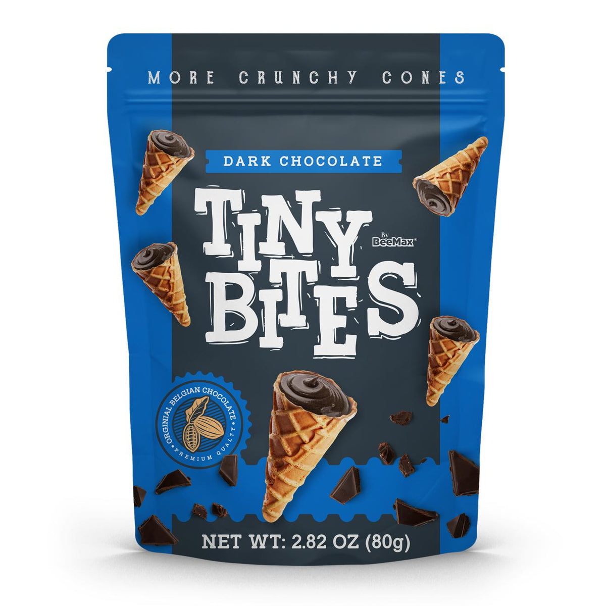 Tiny Bites Waffle Cones 80g Dark Chocolate — Chocolate Box