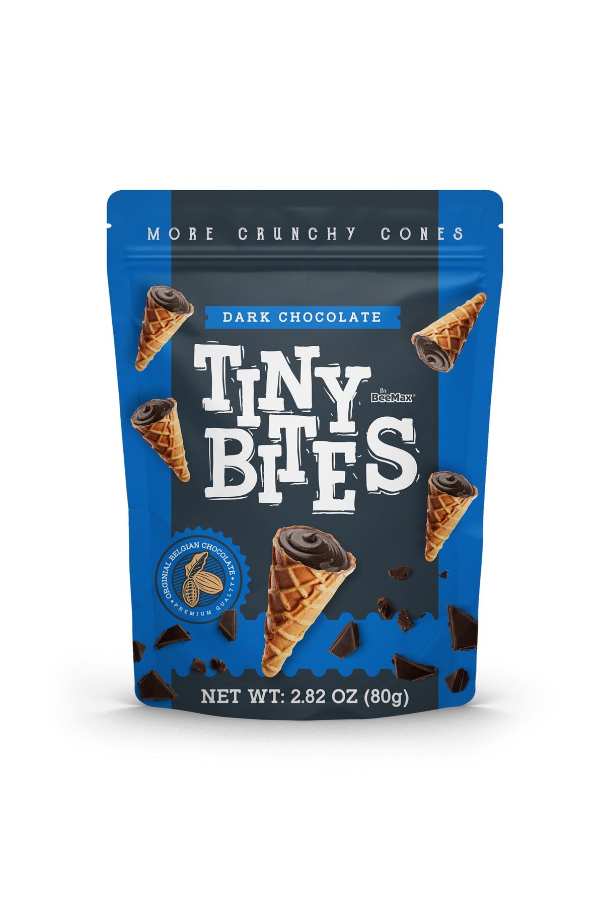 Tiny Bites Waffle Cones 80g Dark Chocolate — Chocolate Box