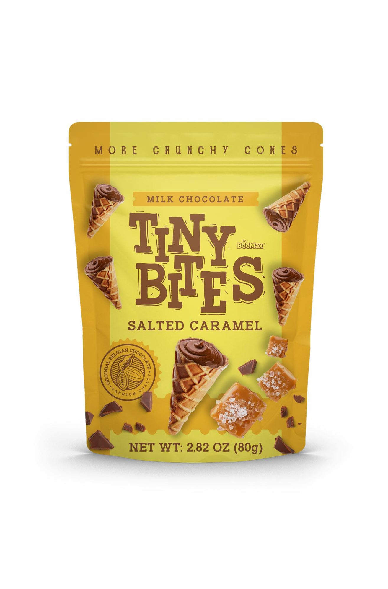 Tiny Bites Waffle Cones 80g Salted Caramel — Chocolate Box