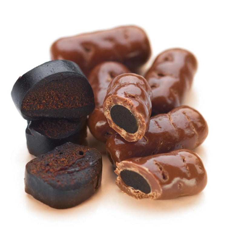 Licorice , Milk, Dark & White Chocolate Logs Online - Chocolate Box